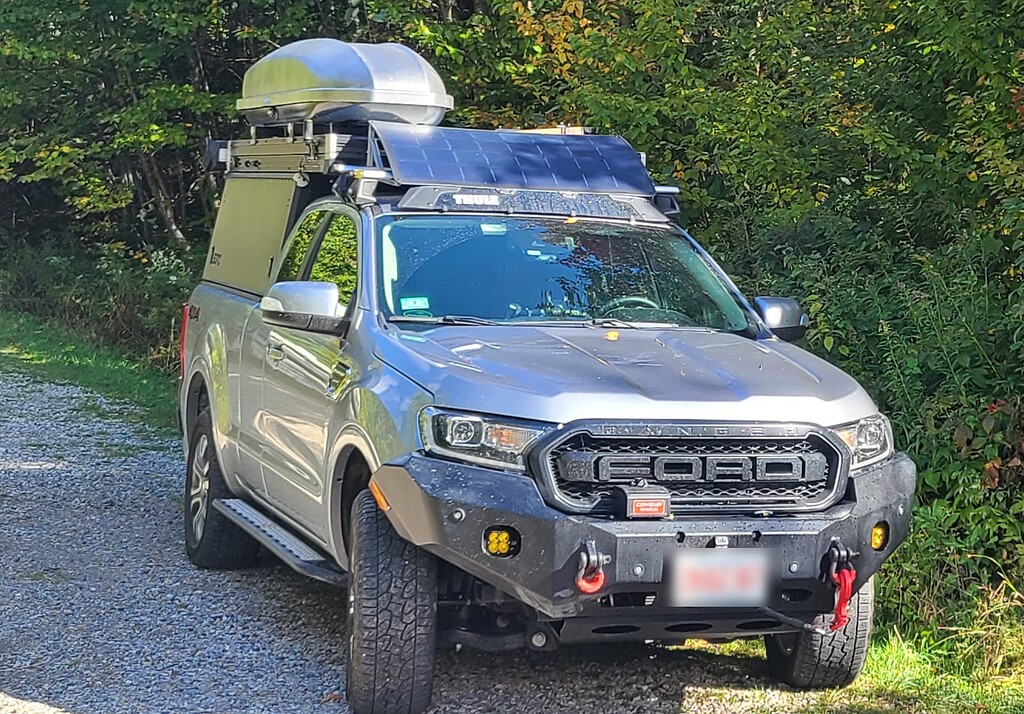 2020 Ford Ranger Lariat Supercab GFC with Solar Panel Wind Fairing ...