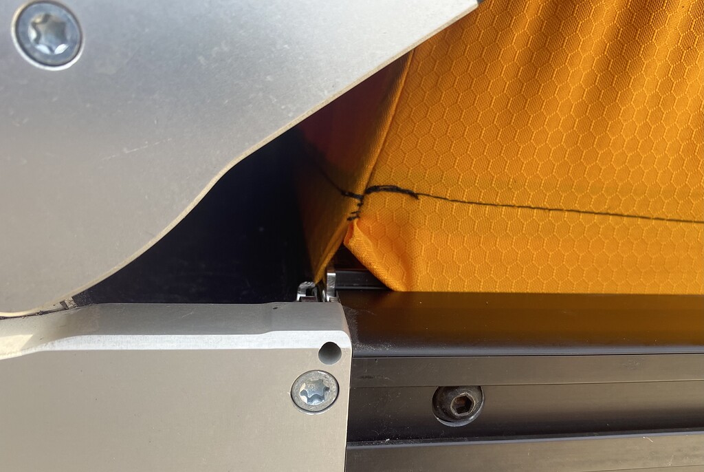 Gaps in tent corners / short keder core? - GENERAL DISCUSSION - Go Fast ...