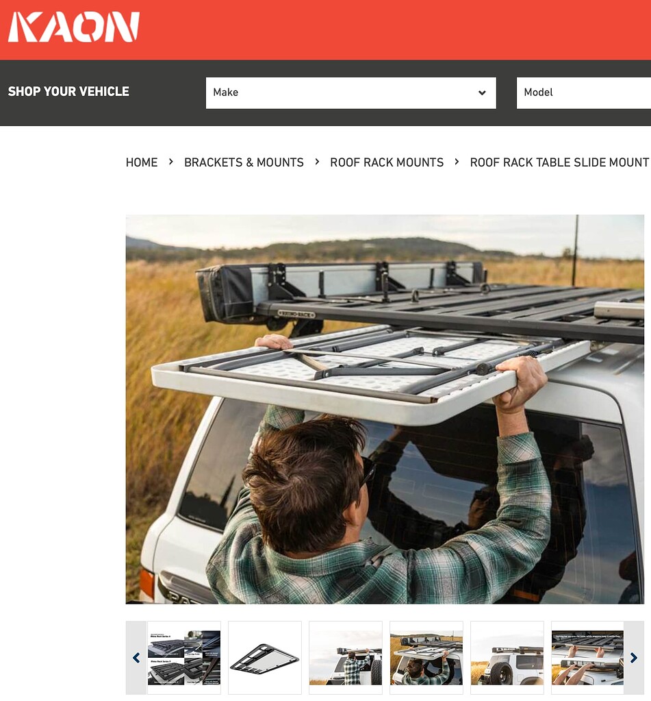 Foldable table storage on the roof — anyone done it? - HOW TO - Go Fast ...